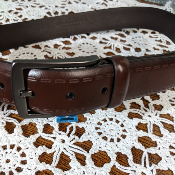 Original Penguin | Accessories | Original Penguin Belt Leather Brown ...